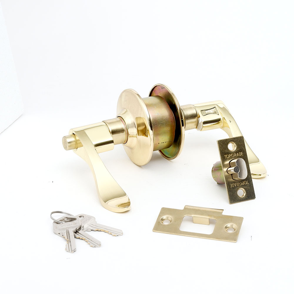 Cylindrical Lever Lockset Polished Brass Left / Right - CMA