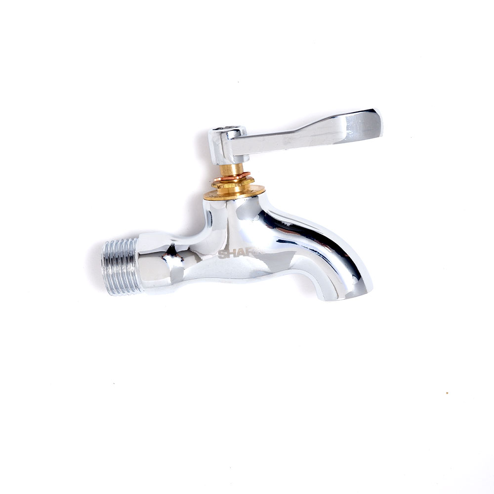 Heavy Duty Chrome Faucet Plain BIBB - CMA